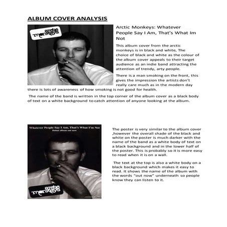 Album cover analysis | DOCX