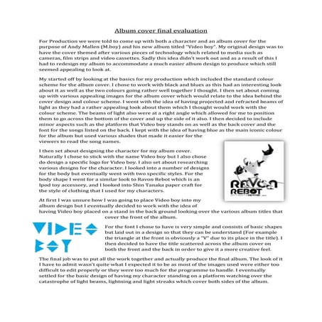 Album cover evaluation | DOCX