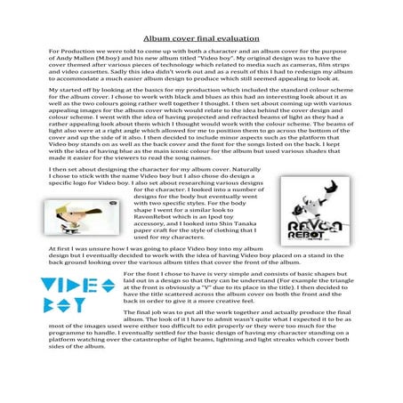 Album cover evaluation | DOCX