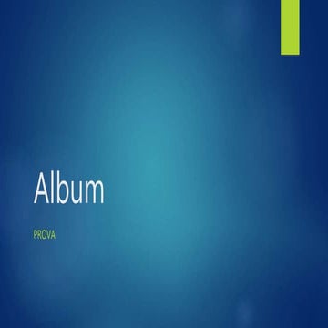 Album prova | PPT