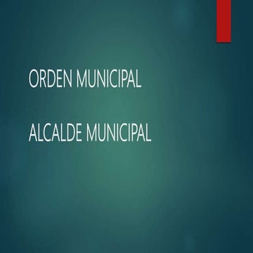 Alcaldes funciones | PPTX