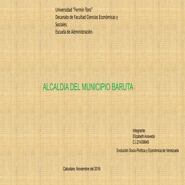 Alcaldia del municipio baruta | PDF
