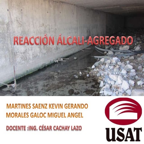 Reacción álcali agregado del concreto | PPTX