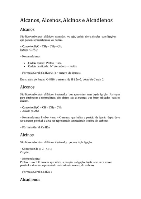 Estudo dos hidrocarbonetos | PPT