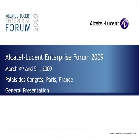 Alcatel lucent edited | PPT