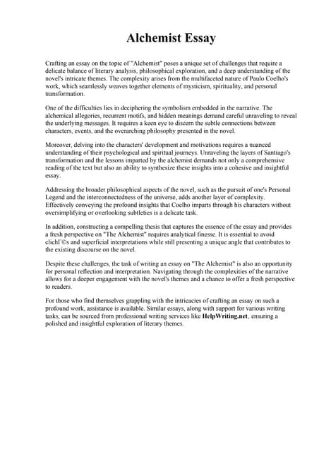 Essays On The Alchemist.pdf