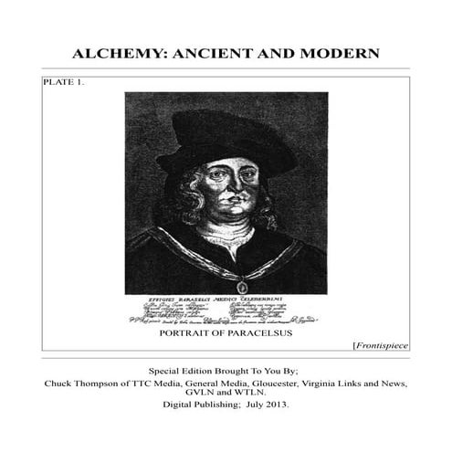 Alchemy Ancient and Modern | PDF