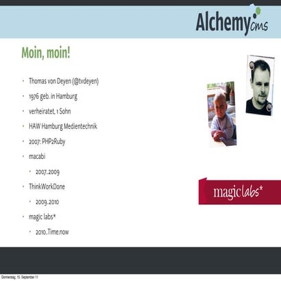 Alchemy CMS Präsentation Rails UG HH 09.2011