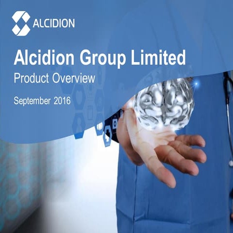 Alcidion Product Overview Webinar | PDF
