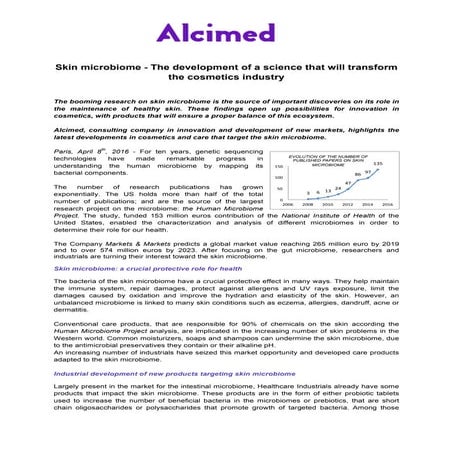 Alcimed 080416-skin microbiom | PDF