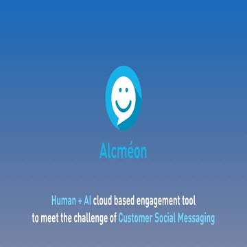 Alcmeon slideshare march 2017 | PPT