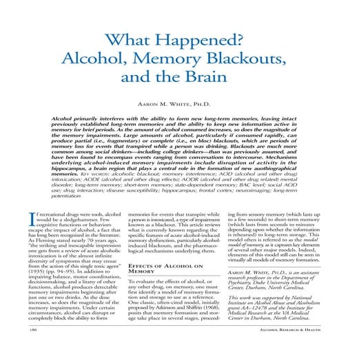 Alcohol | PDF