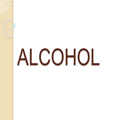 Alcohol | PPT