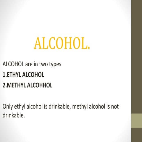 Alcohol | PPTX