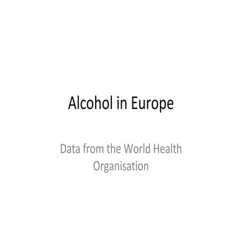 Alcohol in Europe | PPT