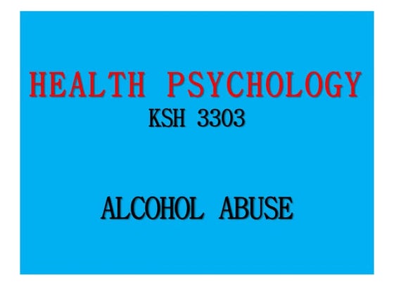 Alcohol abuse presentation | PPT