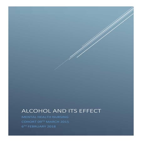Alcohol and its effect handout | PDF