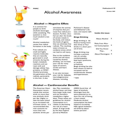 Alcohol awareness | PDF