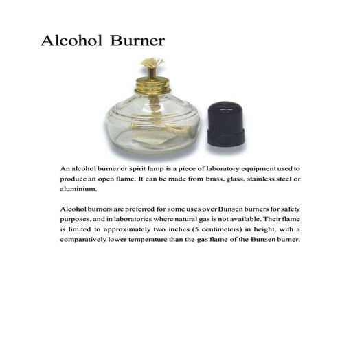 Alcohol burner | DOCX