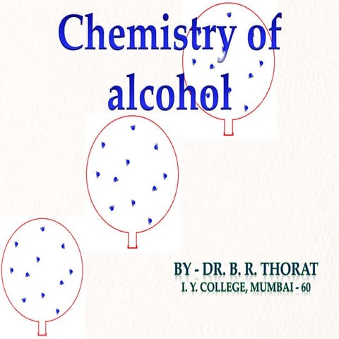 Alcohol chemistry | PPTX