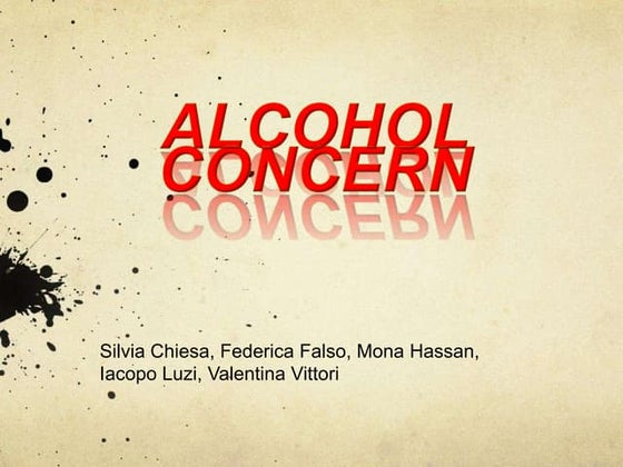 Cigarette and alcohol presentation | PPT