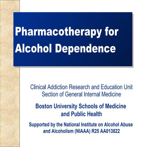 Alcohol dependance | PPT