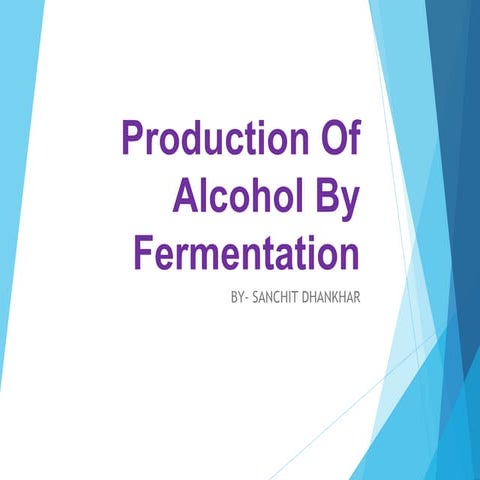 Alcohol fermentation- Microbiology | PPTX