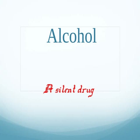 Biological effects of alcohol in the body | PPT