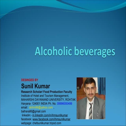 Alcoholic beverages | PPT