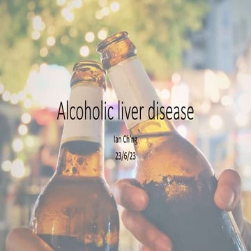 Alcoholic liver disease Management .pptx