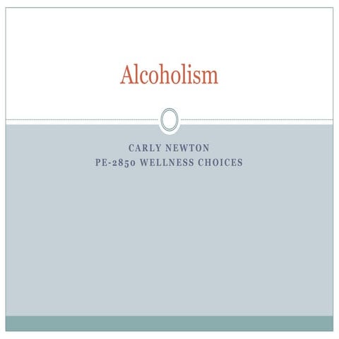 Alcoholism | PPTX