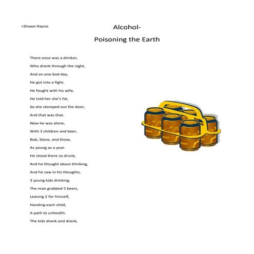 Health Alcohol Poem | DOCX | Parenting Children Aged 4-11 | Parenting