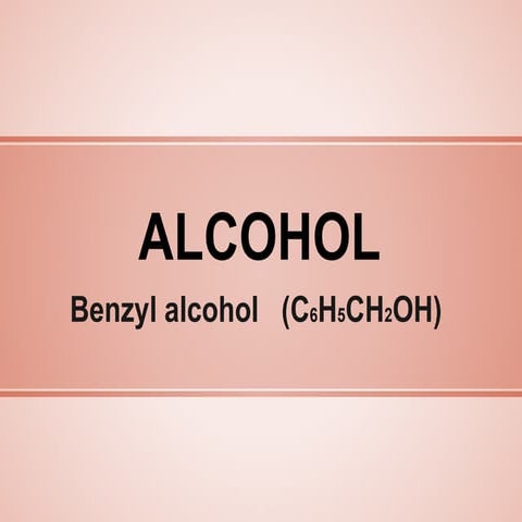 Alcohol ppt | PPT