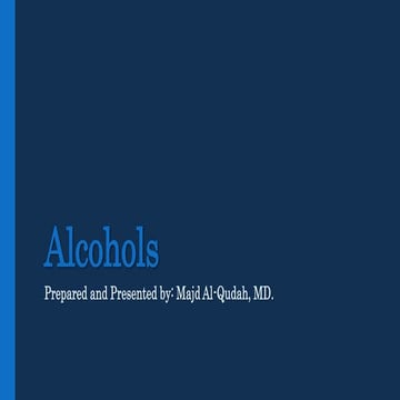 Alcohols | PPT