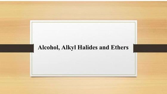 Alcohol | PPT