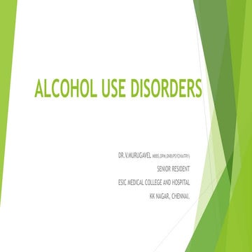 Alcohol use disorders | PPT