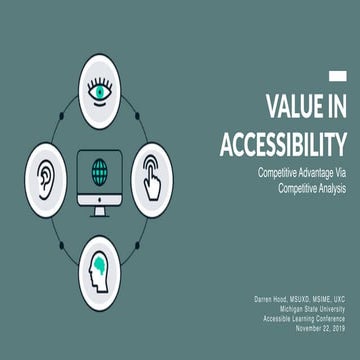 2019 ALC Conference: Value in Accessibility (How to achieve competitive ...