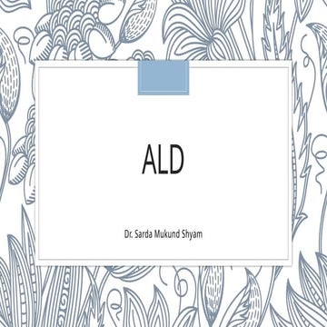 Alcoholic liver disease and its management | PPTX