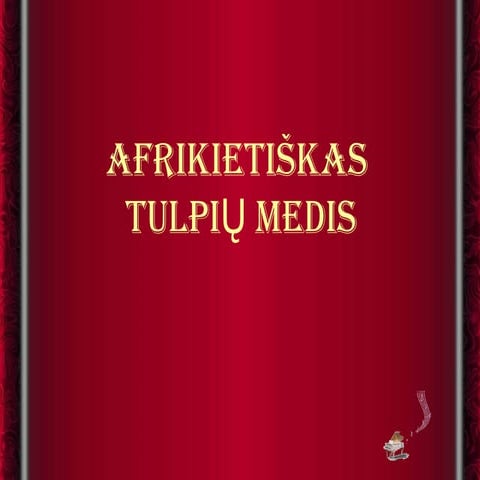 Ald muz-red-afrikietiskas tulpiu medis-ze-rt | PPT