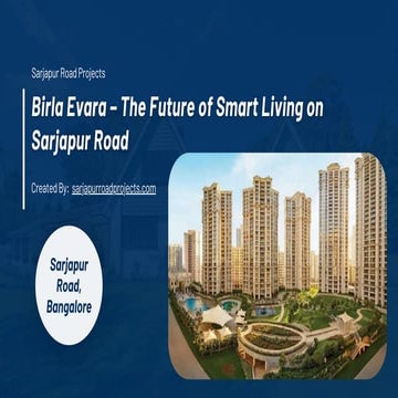 Birla Evara | Upcoming projects in Sarjapur Road | Brochure & Floor ...