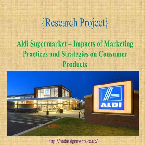 Aldi supermarket – impacts of marketing practices and strategies on ...