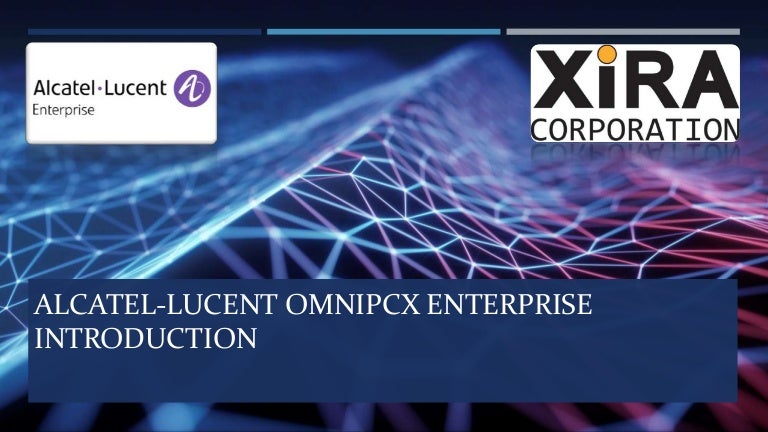 Alcatel Lucent Omnipcx Enterprise Introduction 
