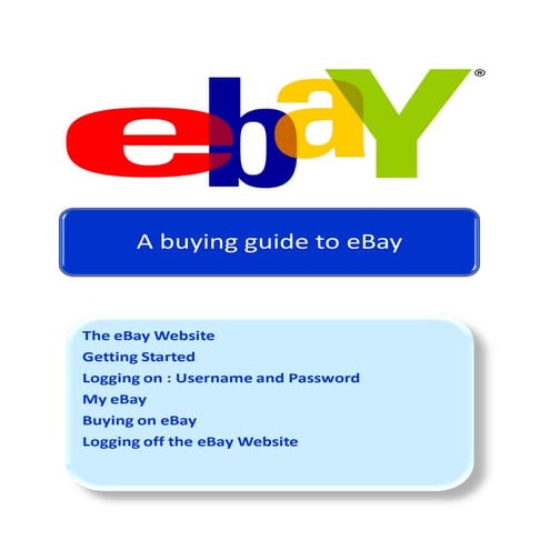 A learners guide to ebay pdf | PDF