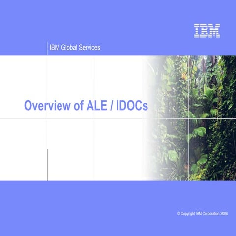 ALE IDOC EDI.ppt | Operating Systems | Computer Software and Applications
