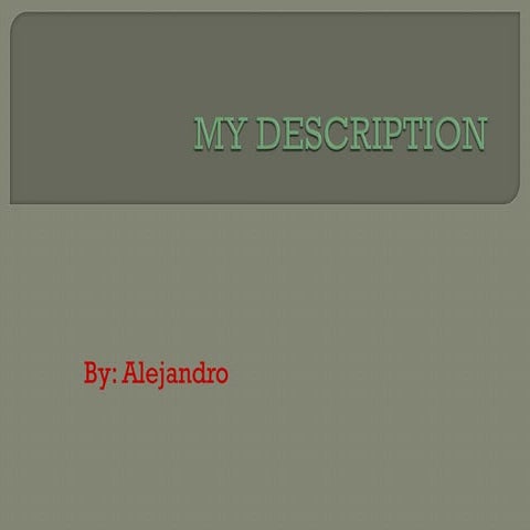 Alejandro D. "My description" | PDF