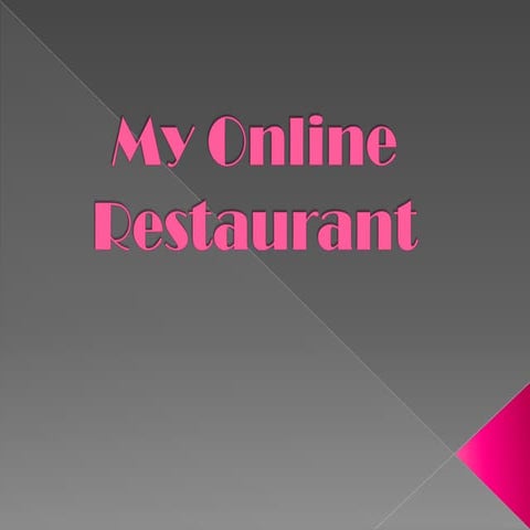 DR Dinner TDH Menu 1 | PPT