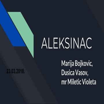Aleksinac | PPT