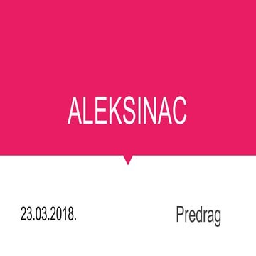Aleksinac | PPT