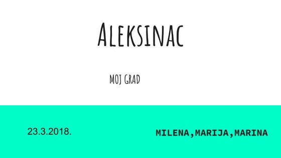 Aleksinac | PPT