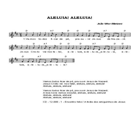 Aleluia! Aleluia! | PDF